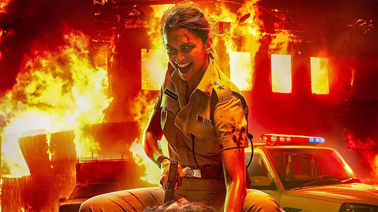 In the Singham Again photo, Deepika Padukone imitates Ajay Devgn's ...